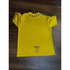 adidas | Shirts | Vintage Adidas 207 Brazil Soccer Jersey Christ The ...